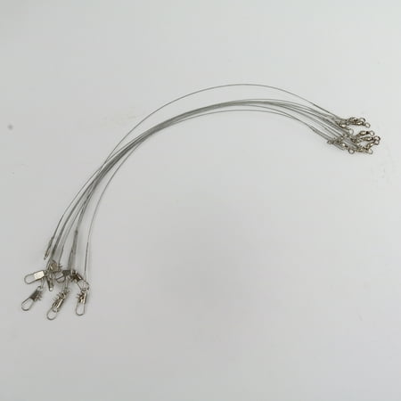 10pcs Fishing Wire Leaders Stainless Steel Braided Trace Spinning ...