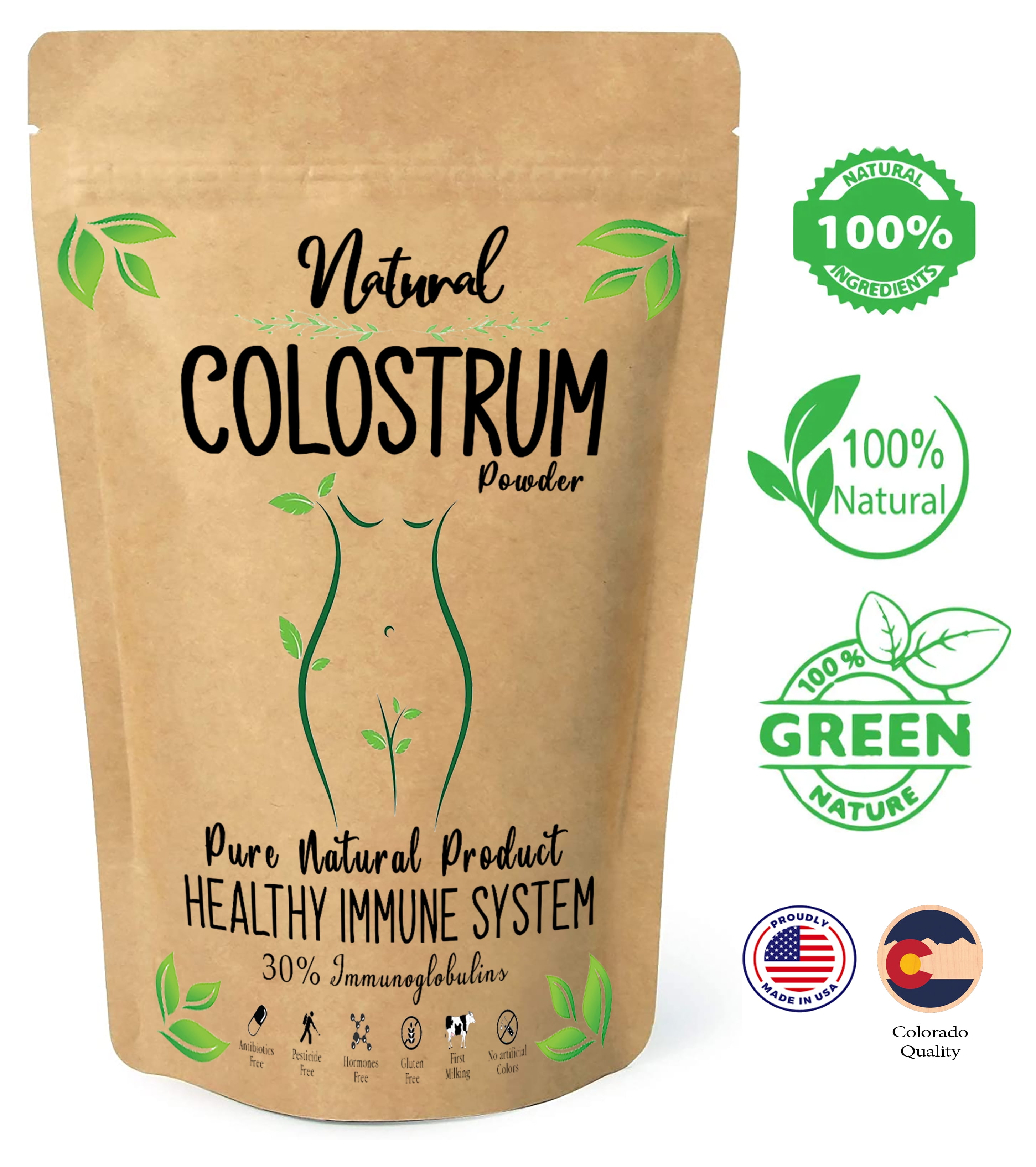 Colostrum All Natural 100% Colostrum Powder | Maximum Strength | 120 ...