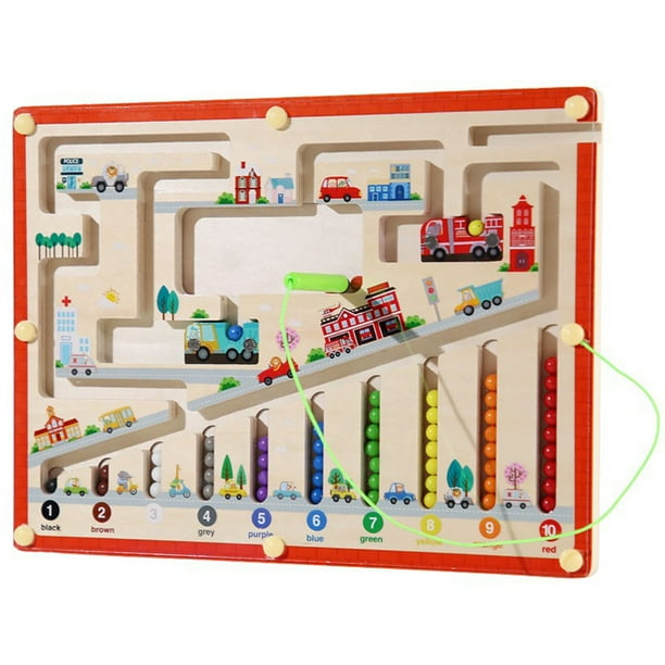 Laberinto de números de colores magnéticos juguetes educativos de ...
