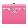 "Colored File Folders, Straight Tabs, Letter Size, Pink/Light Pink, 100 ...