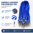 Kabuer, Lanyards for Badges ID, 50 pcs, Flat Nylon Bulk Blue - Walmart.com