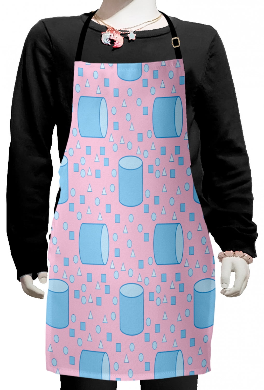 Geometric Kids Apron, Cylinders Rounds Triangles Squares in Pastel ...