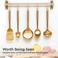 Styled Settings 5-Piece Gold Stainless Steel Kitchen Cooking Utensils ...