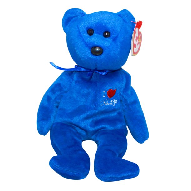 Ty Beanie Baby: I Love Chicago the Bear | Stuffed Animal | MWMT ...