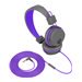 JLab Audio Neon On Ear Headphones with Universal Mic - Gray / Purple ...