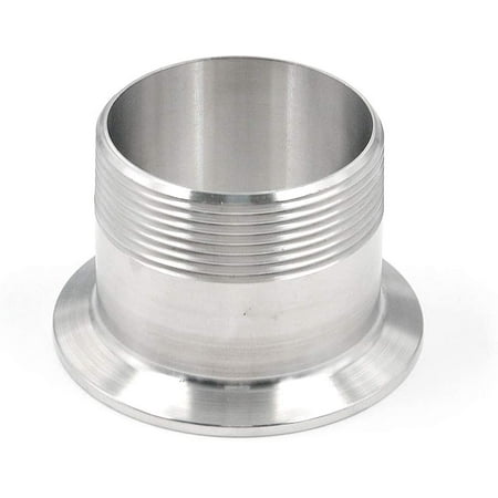 HISRFO Sanitary Male Threaded Pipe Fitting Flange Barb Thread Adapter ...