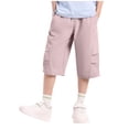 BFHHYA Boys Girls Quick Dry Capri Pants UPF 50+ Sun Protection Elastic ...