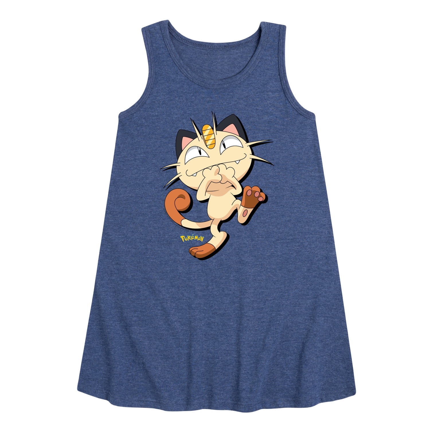 Pokémon - Meowth Mischevious Laugh - Youth Girls A-line Dress - Walmart.com