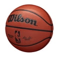 Wilson NBA Authentic Indoor/Outdoor Basketball, Brown, 28.5 in ...