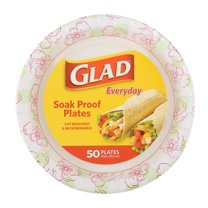 Glad Paper Plates, 8.5", Pink Flower, 50 Ct - Walmart.com