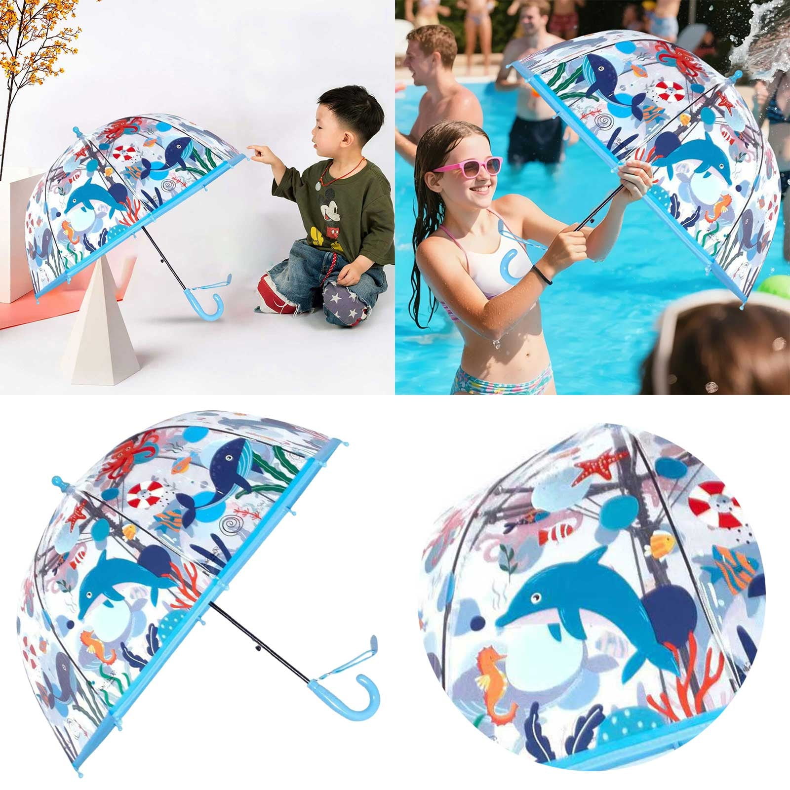 Click here for Ltdhehe Childrens Rain Gear Print Long Handle Umbr... prices