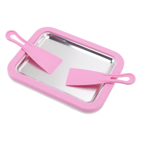 Ice Cream Maker, Stainless Steel Cold Plate Ice Cream Roll Maker With 2 ...
