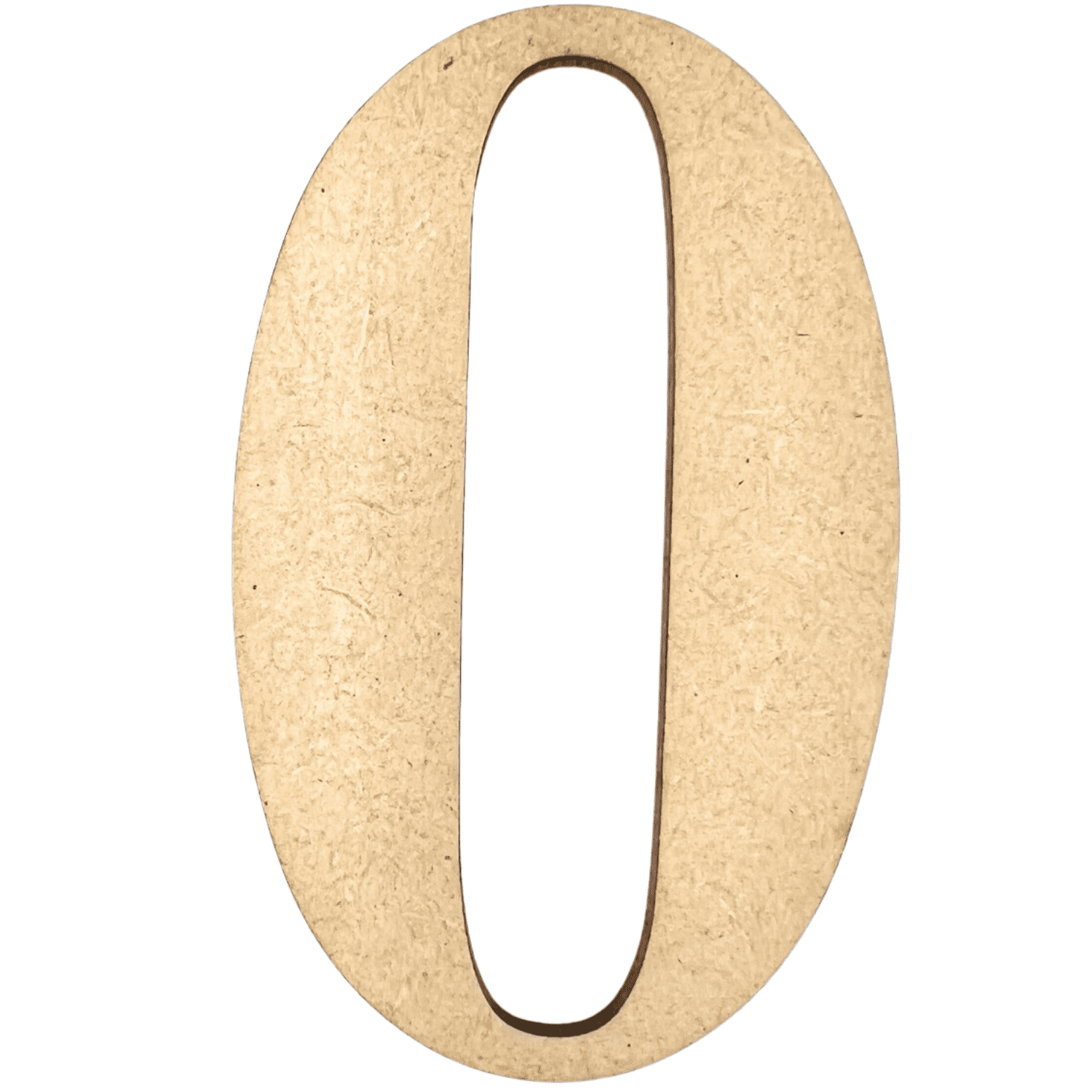 5" Tall MDF Number 0 | 1/4" Thick | Krafty Supply Letters | Times ...