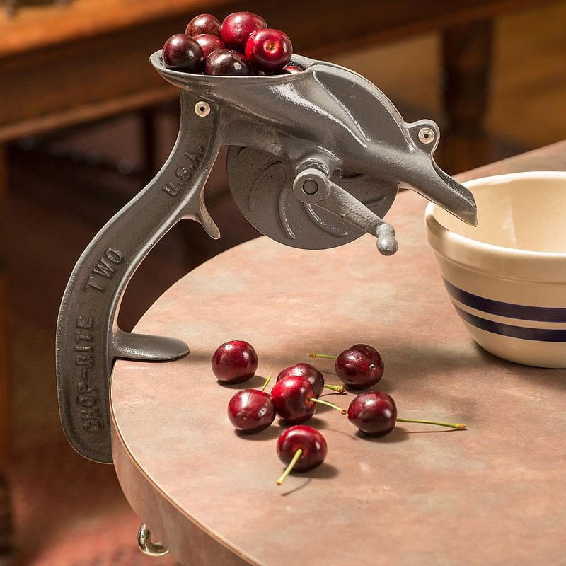 Old Fashioned Cast Iron Hand Operated Cast Iron Clamp On Cherry Pitter ...