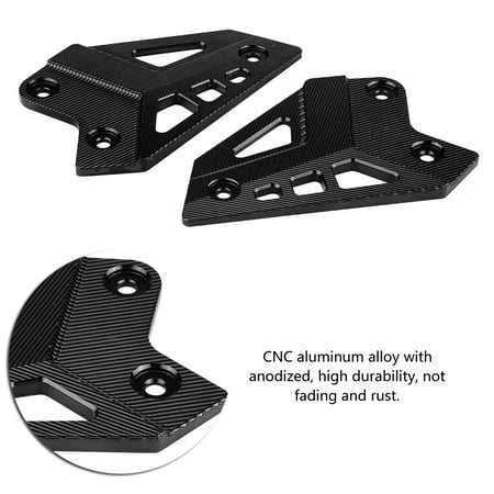 Motorcycle Heel Guard, 15x9.5cm Colorfast Aluminium Alloy Foot Peg ...