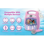 eKids Disney Princess Karaoke Machine for Kids Bluetooth Speaker with ...