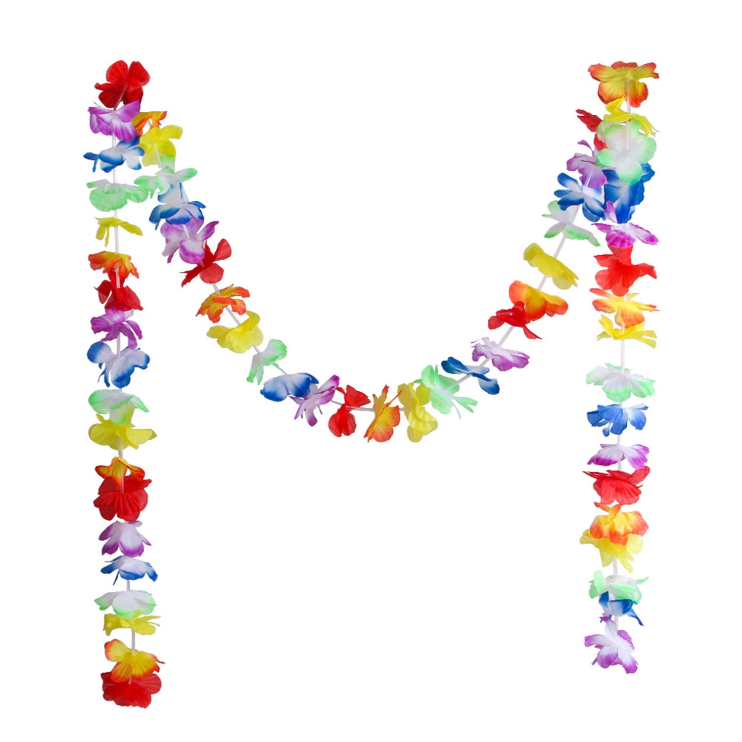 9.8ft Tropical Hawaiian Flower Lei Garland Hibiscus Flower Garlands for ...