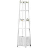 Linon Peggy Pyramid Hall Tree White with Rose Gold Hardware - Walmart.com