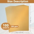 100 Sheets Gold Shimmer Cardstock 8.5 x 11 Metallic Paper, 75lb ...