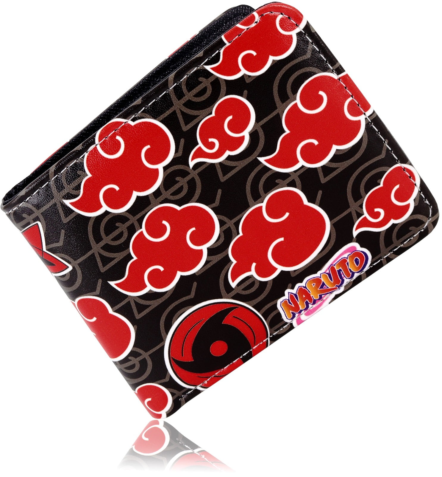 Roffatide Anime Naruto Wallets Akatsuki Red Cloud Sharingan Anti Leaf ...