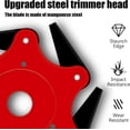 2PCS 6 Steel Razors Trimmer Head Weed Eater Blades Metal Mn65 Brush ...