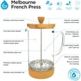 GROSCHE MELBOURNE Premium French Press Coffee & Tea Maker with Bamboo ...
