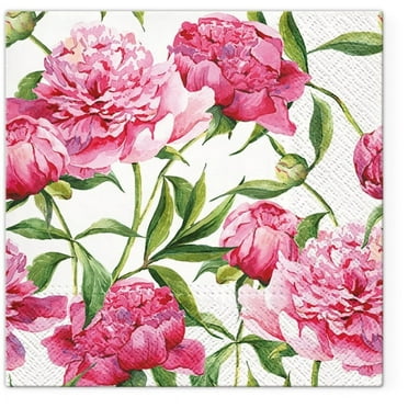 Keep Unique Flower Paper Napkins, Floral Luncheon Party Napkins ...