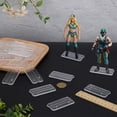 50Pcs Action Figure Support Stand with 2 Peg 1.28x2.58Inch Rectangle ...