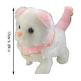 Plush Electric Cat Toy, Brown Cuddly Interactive Feline Playmates For ...