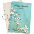1 Set Wooden 2-Ring Loose Leaf Binder Postcard Phote Album Cover Flower ...