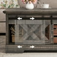 Dextrus Farmhouse Lift Top Coffee Table with Storage & Sliding Door ...