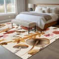 5x8 Area Rugs for Living Room, Red Mushrooms Non Slip Area Rugs for ...