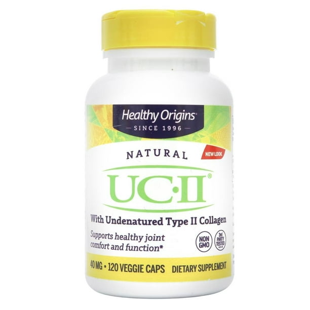 Healthy Origins - Natural UC-II 40 mg. - 120 Vegetarian Capsules ...