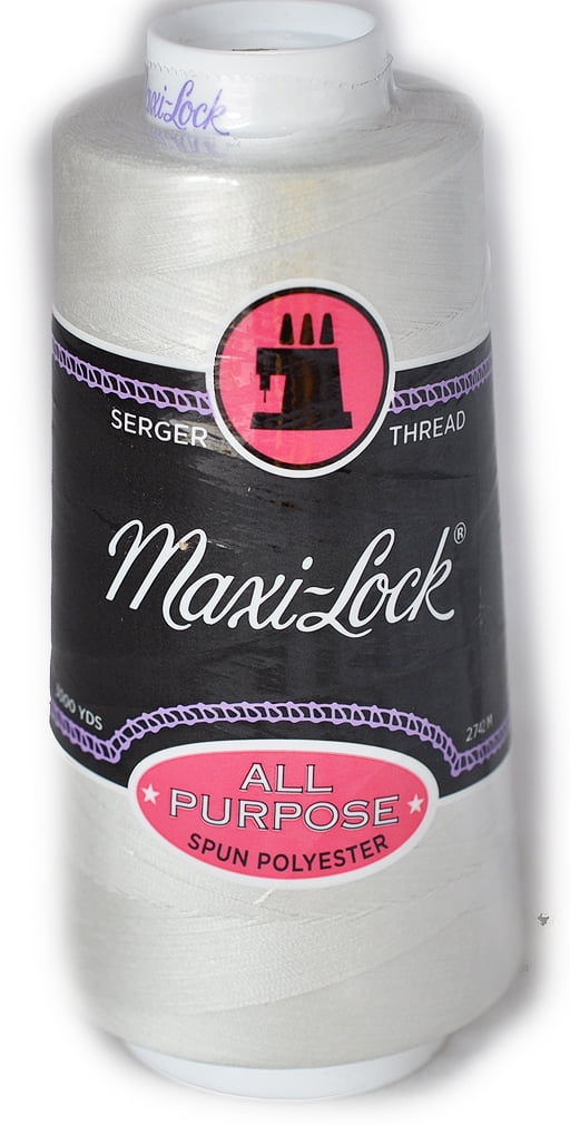 Maxi Lock All Purpose Thread Pearl 3000 YD Cone MLT-050 - Walmart.com