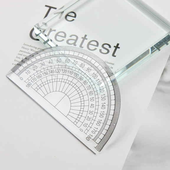 Westcott 6 inch Student Clear Plastic Circular Protractor Tool, 1 Piece ...