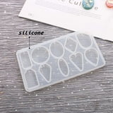 32 PCS Open Bezel Pendants Charms Resin Molds and Silicone Molds ...