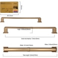 10 Pack 7-1/2 Inch Champagne Bronze Cabinet Pulls Kitchen Drawer ...