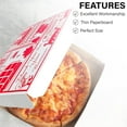 MT Products White-Red Thin Pizza Box 10" x 2" Clay Coated - Pack of 10 ...