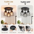 DONGPAI Semi Flush Mount Ceiling Light, Adjustable Multi-Directional ...