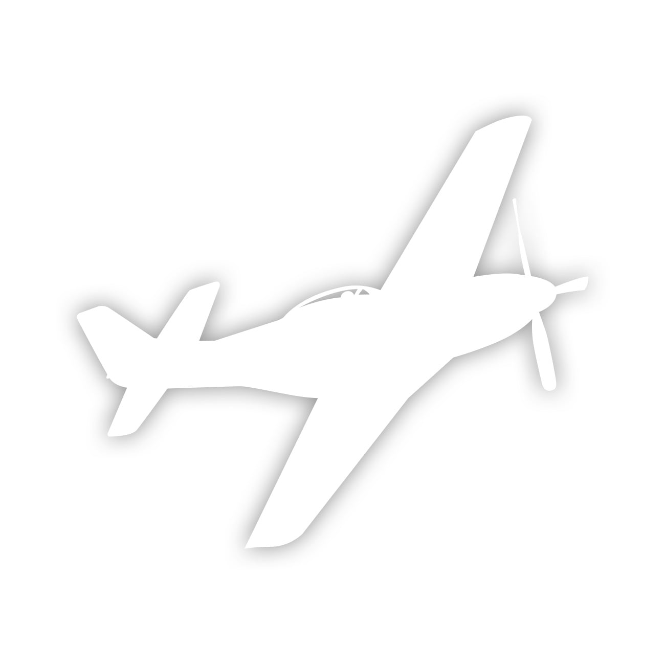 P-51 Mustang Sticker Decal Die Cut - Self Adhesive Vinyl - Weatherproof ...