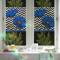 Blue Poppies Window Privacy Film, Country Blue Floral Bud ...