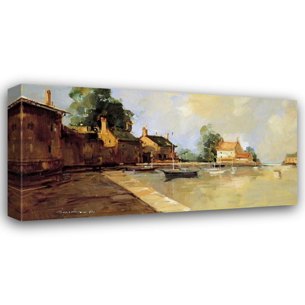 Ted Goerschner 24x14 Gallery Wrapped Canvas Wall Art Titled - Morning ...