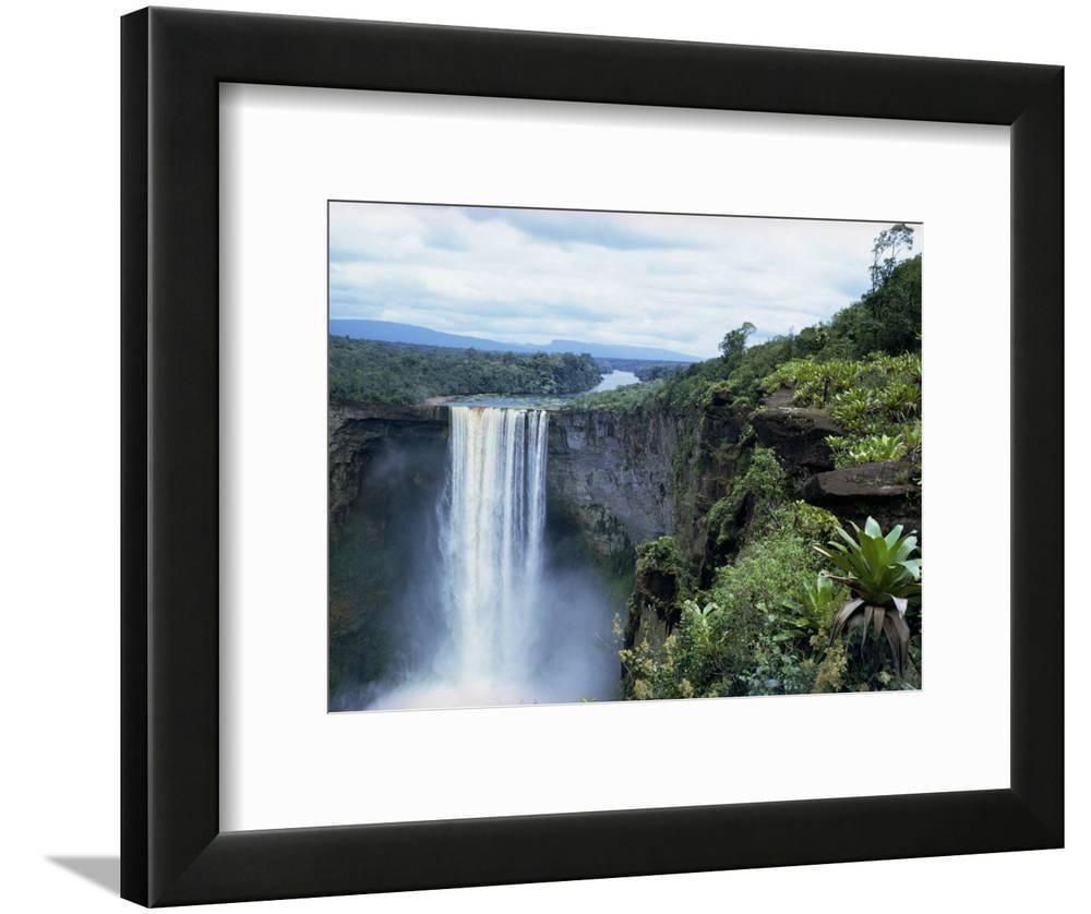 Kaieteur Falls, Guyana, South America, Scenic Framed Art Print Wall Art ...
