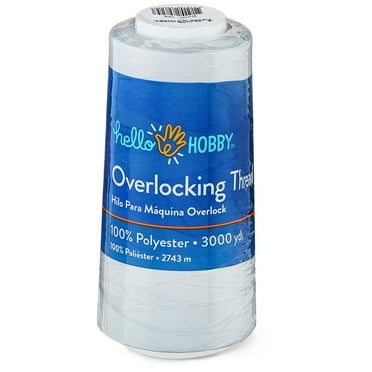 Hello Hobby Black 100% Polyester Overlocking Thread, 3000 Yards - Walmart.com