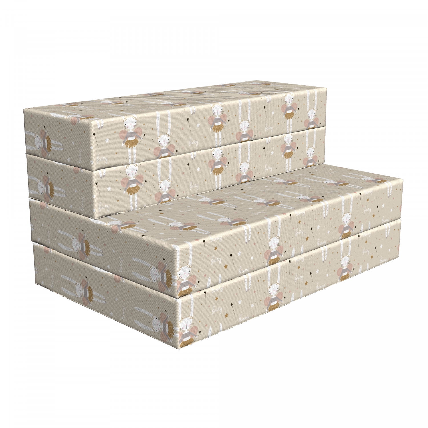 Cartoon Foldable Mattress, Ballerina Bunnies in Tutu, 74.8" x 39.4 ...
