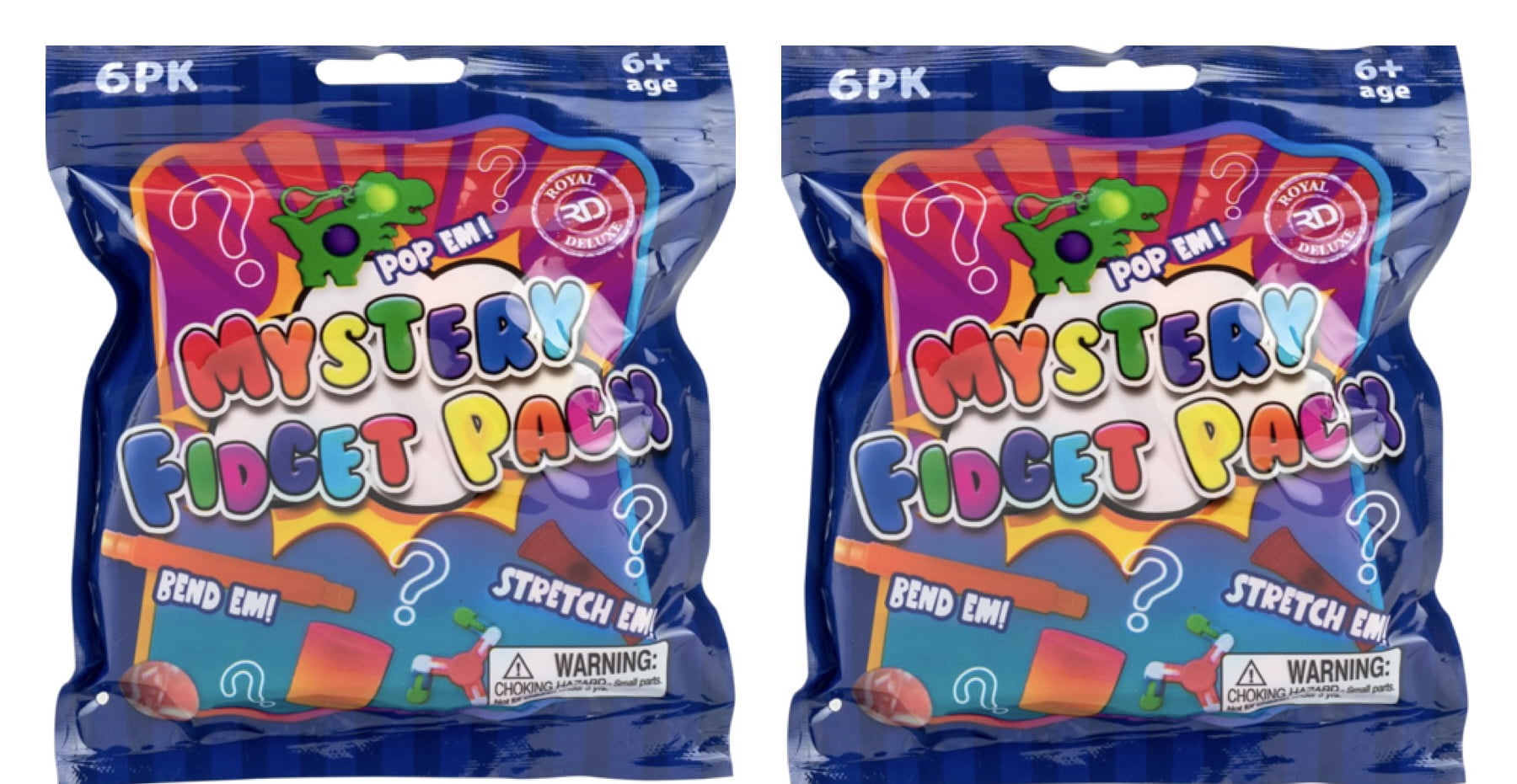 2 Pack - Mystery Fidget Toy Bags - Walmart.com