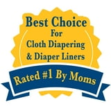 Gerber 6-Ply Cotton Gauze Reusable, Washable Cloth Diapers and Burp Pad ...