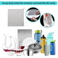 Cast Iron Cleaner 8 * 8" Upgraded Stainless Steel Chainmail Scrubber ...