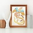 Phoenix Stencil for Painting Mythology Flying Phoenix Stencil Template ...