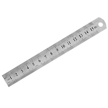 Unique Bargains 15cm /6 Inch Metric Double Scale Plastic Straight ...